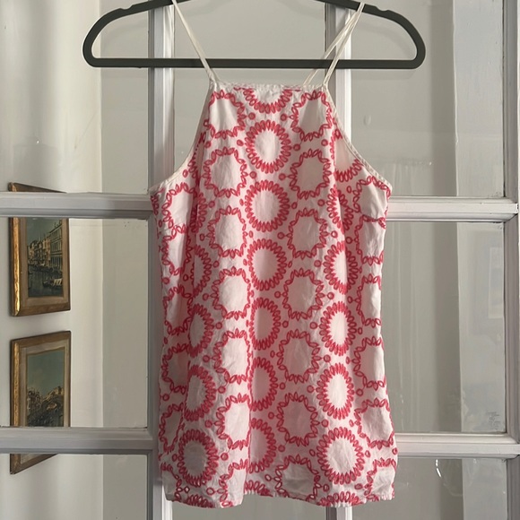 Milly | Tops | Milly Embroidered Eyelet Tank Top | Poshmark